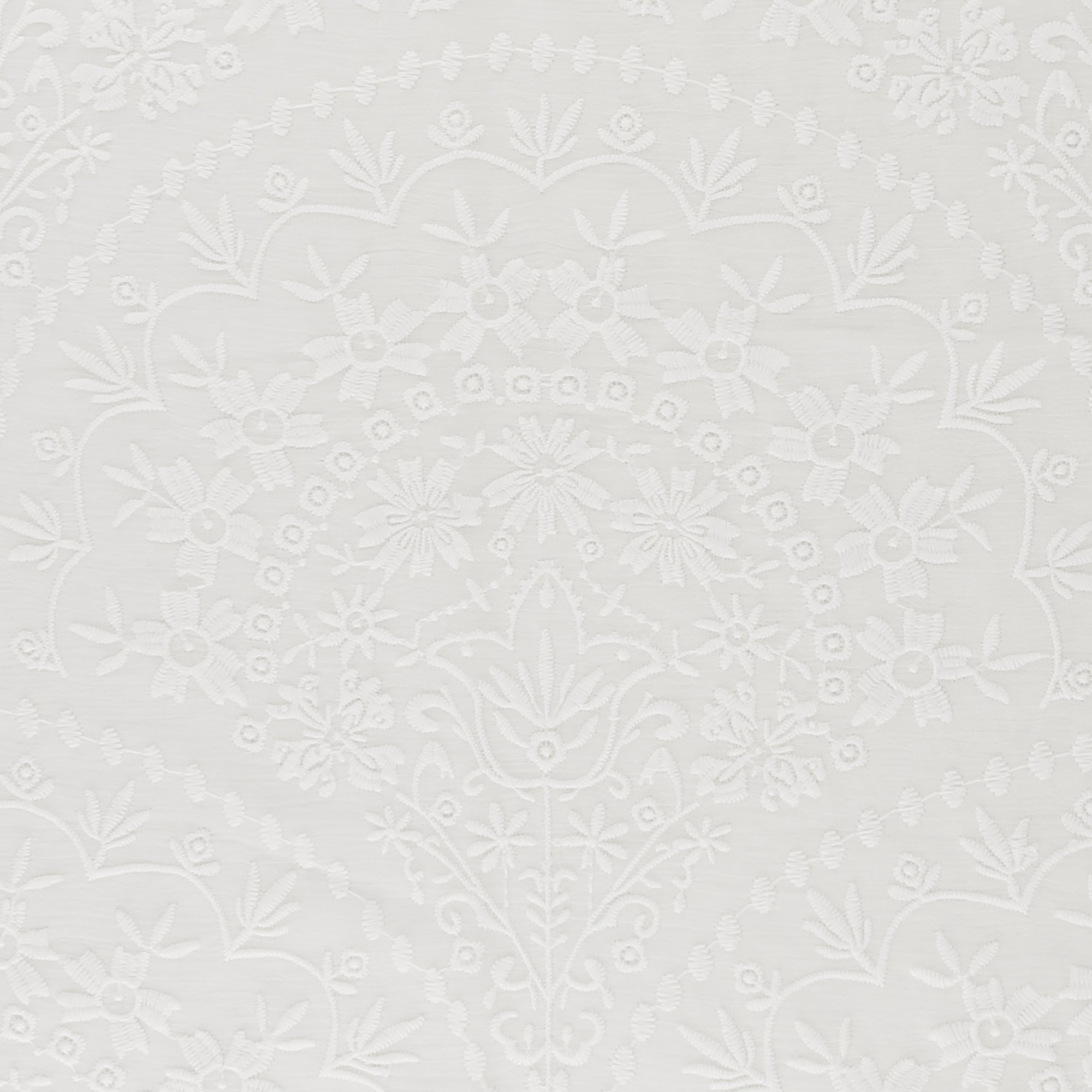 Tissu Brodé - BOHO - 007 - Blanc – Fabricville