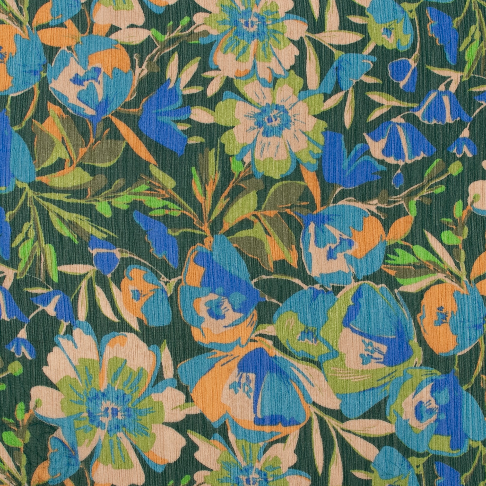 Printed Chiffon - AMANDA - Poppy - Green – Fabricville