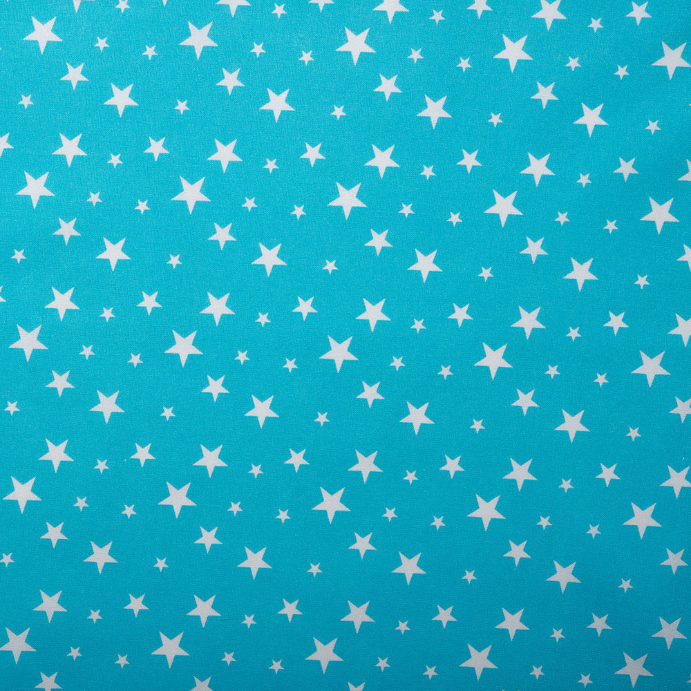Just Basic 5 - Stars - Turquoise – Fabricville