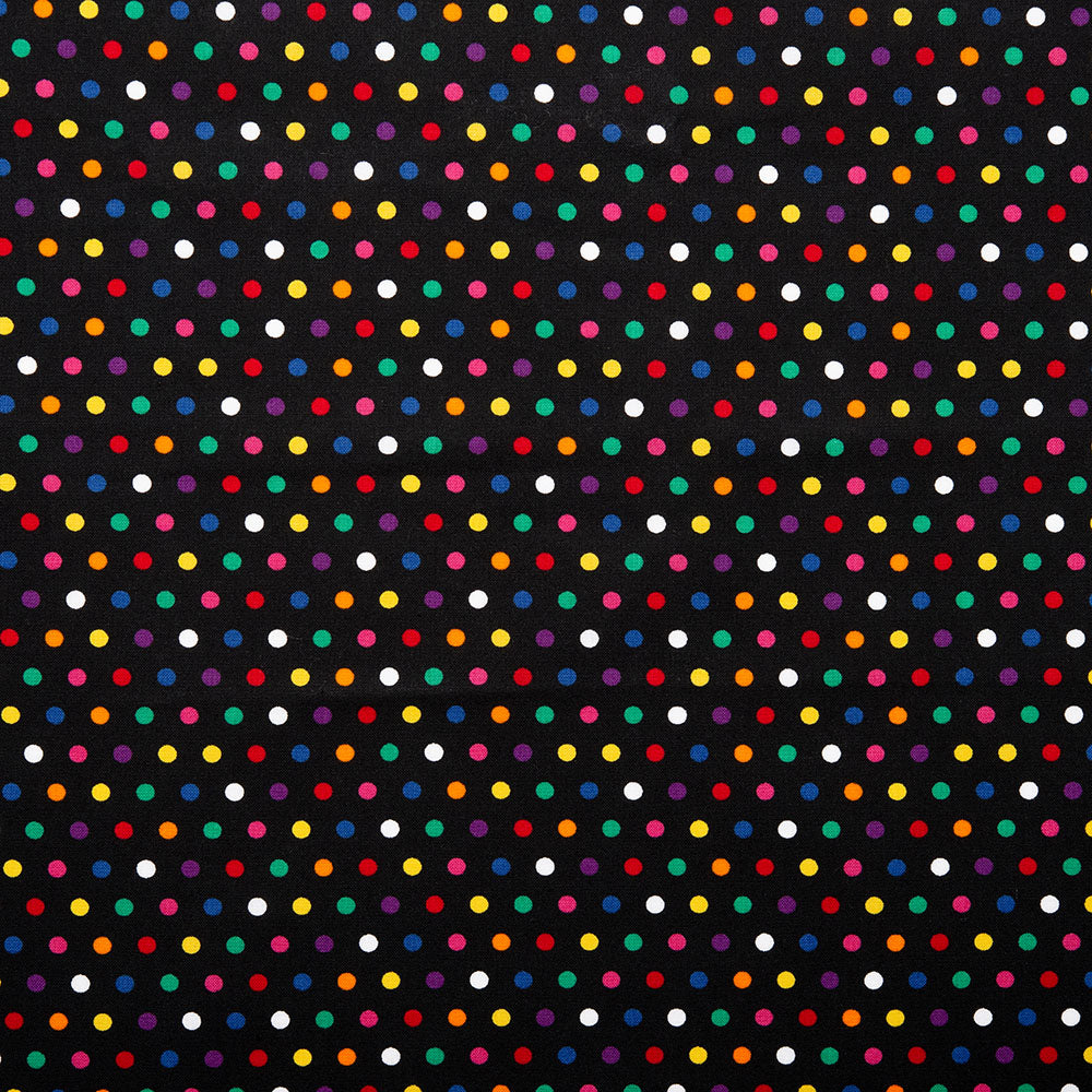 Just Basic 6 - Dots - Black / Multicolor – Fabricville