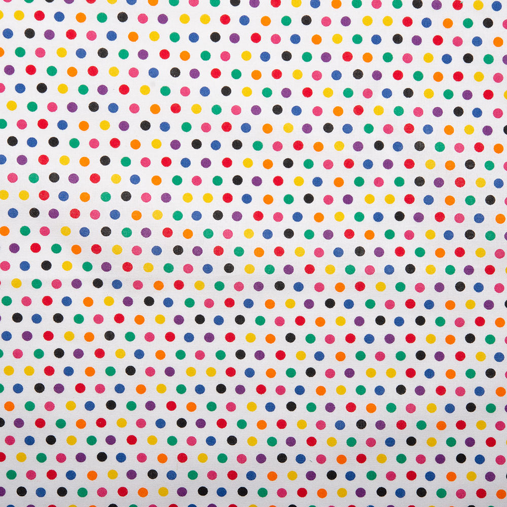 Just Basic 6 - Dots - White / Multicolor – Fabricville