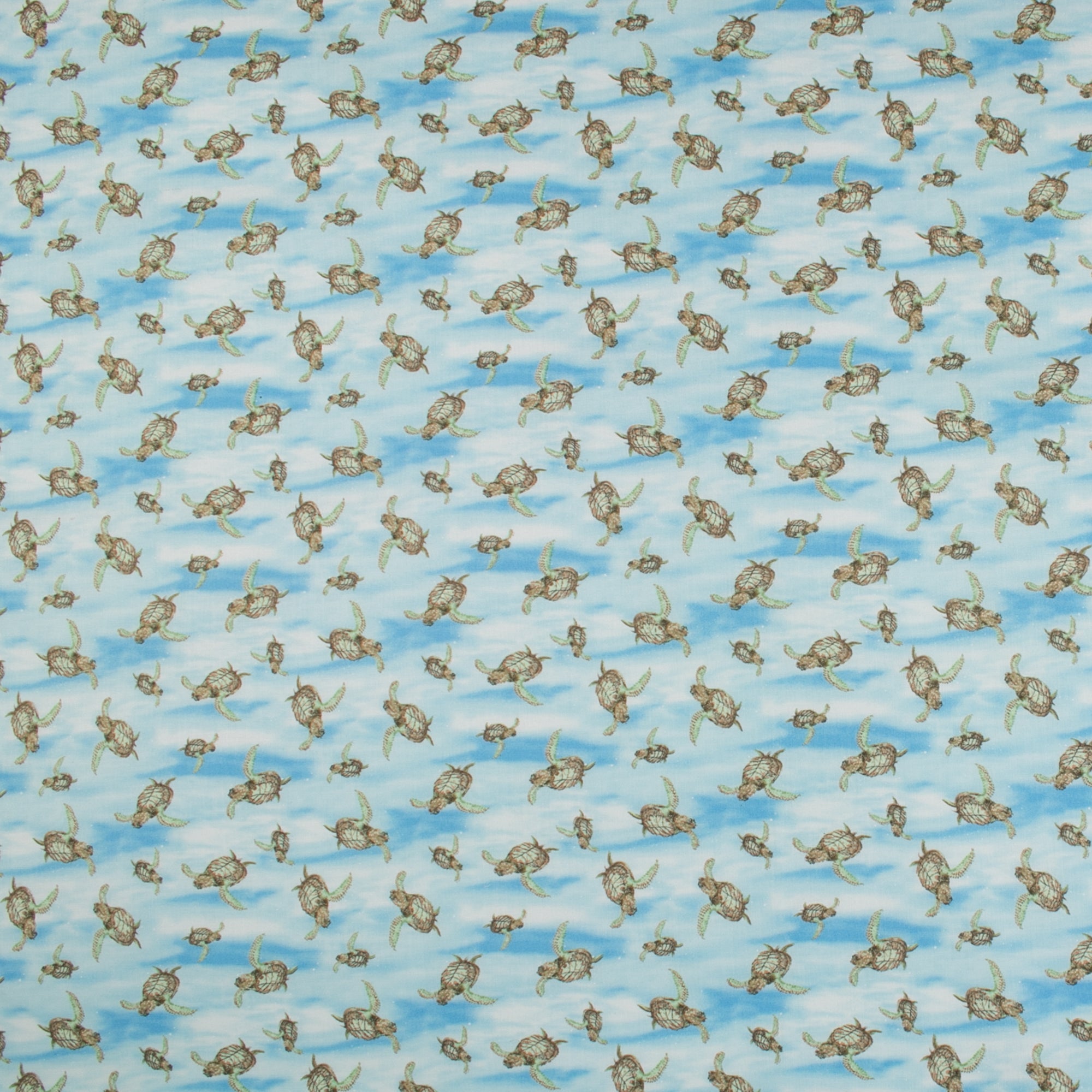 Printed Cotton - TURTLE MARCH - 002 - Blue – Fabricville