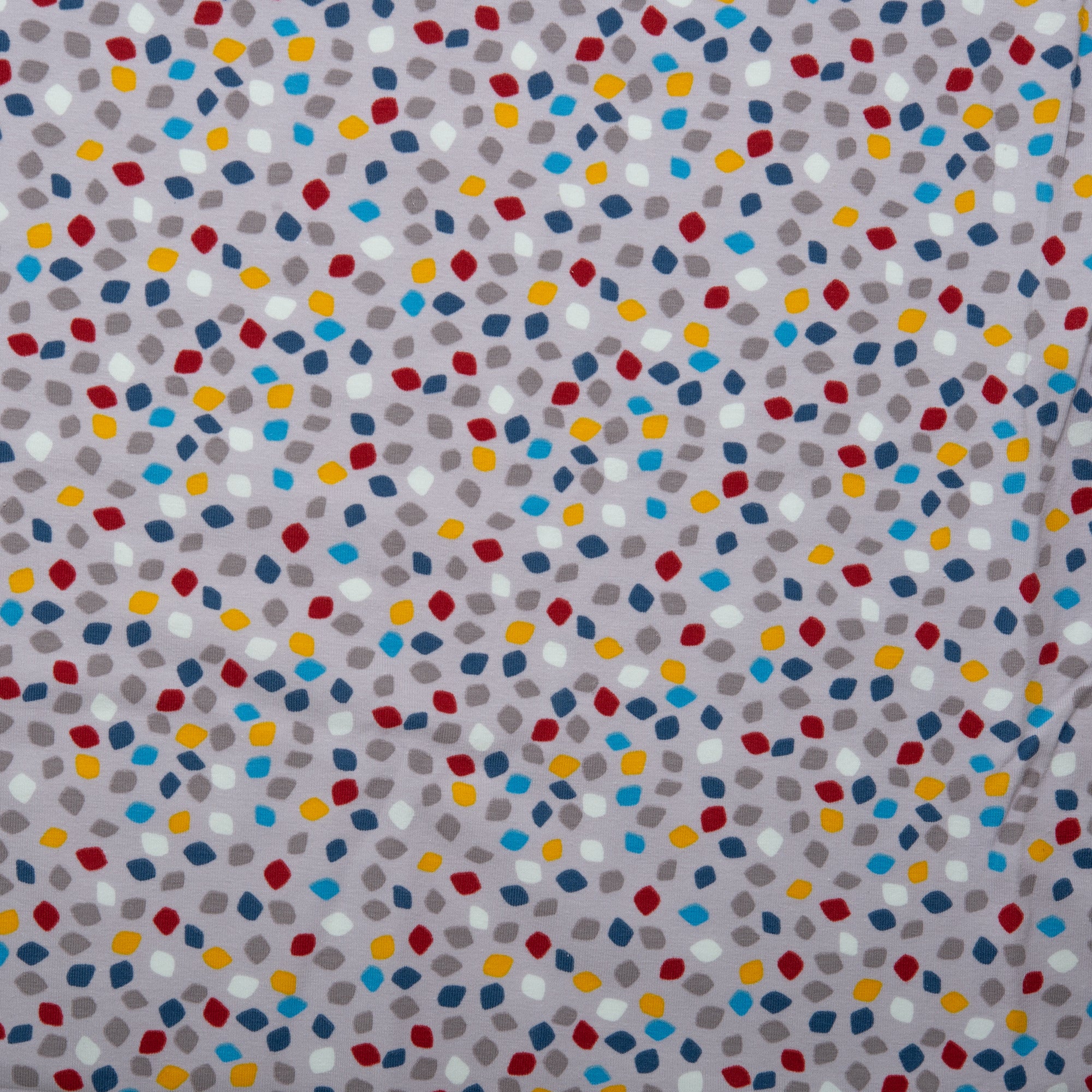 Cotton lycra printed knit - IMA-GINE F23 - Geometric - Grey – Fabricville