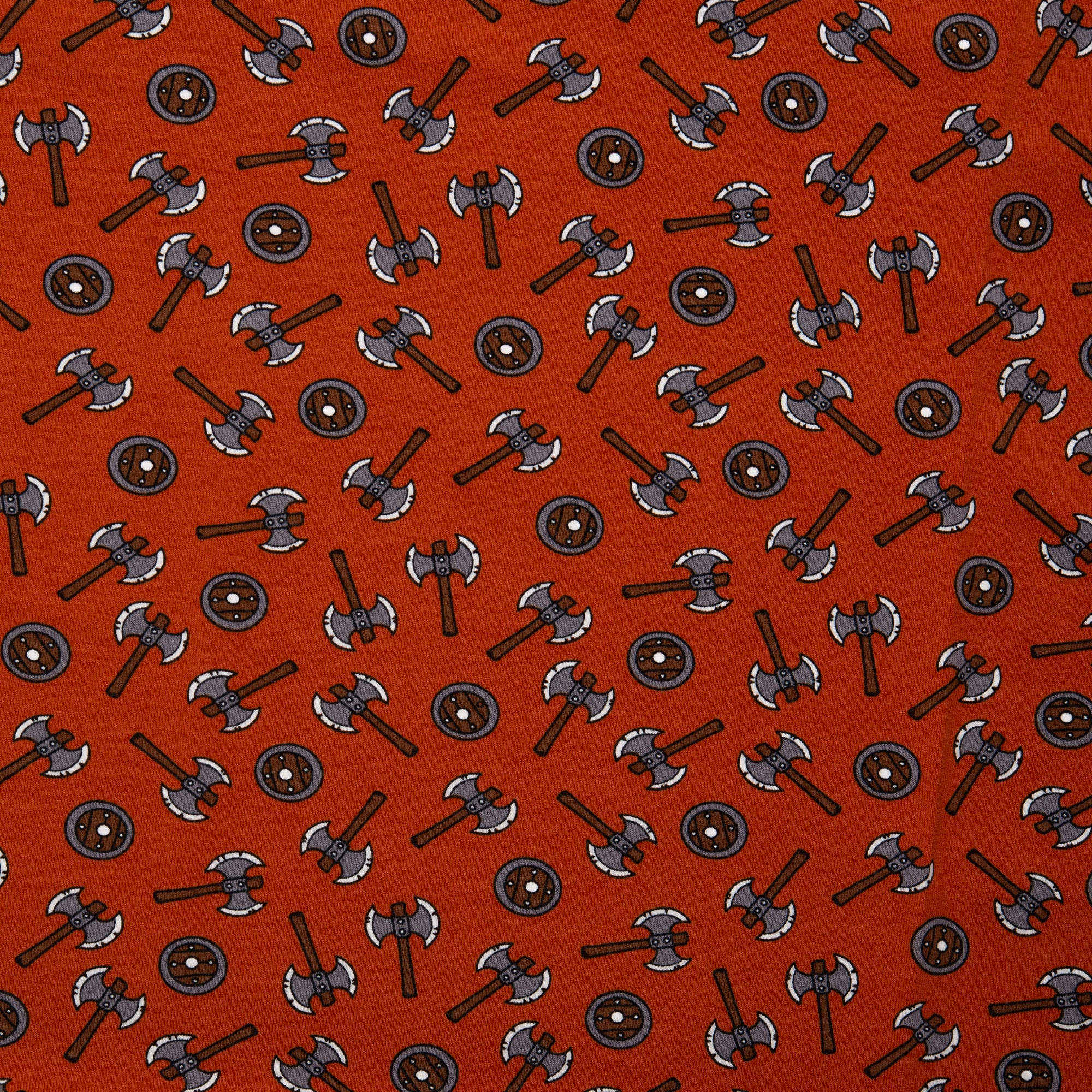 Cotton lycra printed knit - IMA-GINE F23 - Viking - Rust – Fabricville