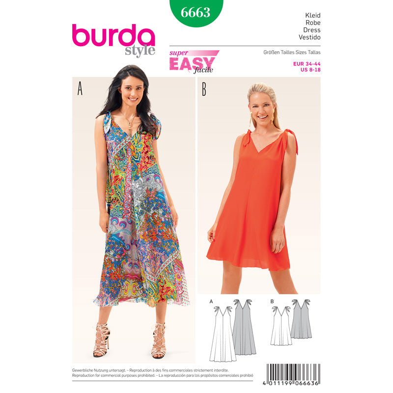 BURDA - 6663 Ladies Dress – Fabricville