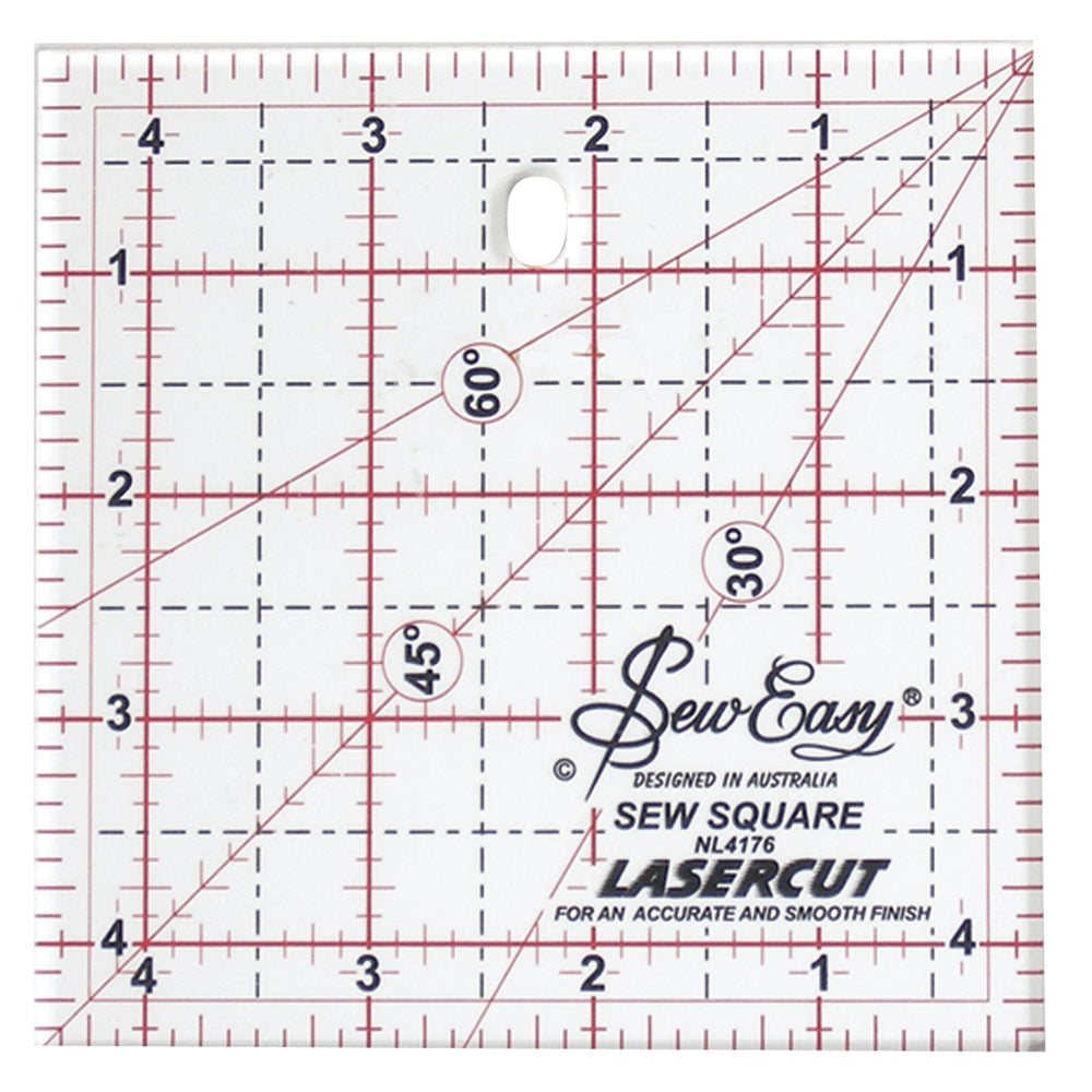 SEW EASY Square Ruler - 4½" x 4½" (11.4 x 11.4cm) – Fabricville