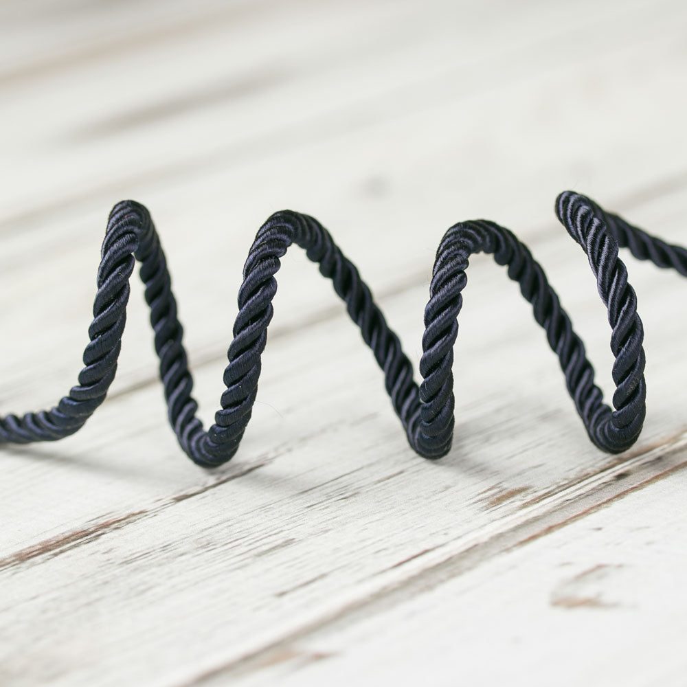 Cordon à troit Torsadé 4mm - Marine Foncé – Fabricville