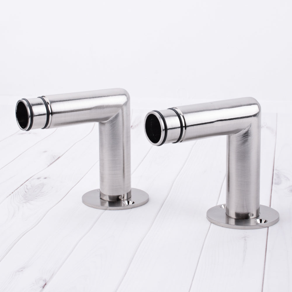 Metal angle bracket for 28mm rod - Brushed Silver – Fabricville