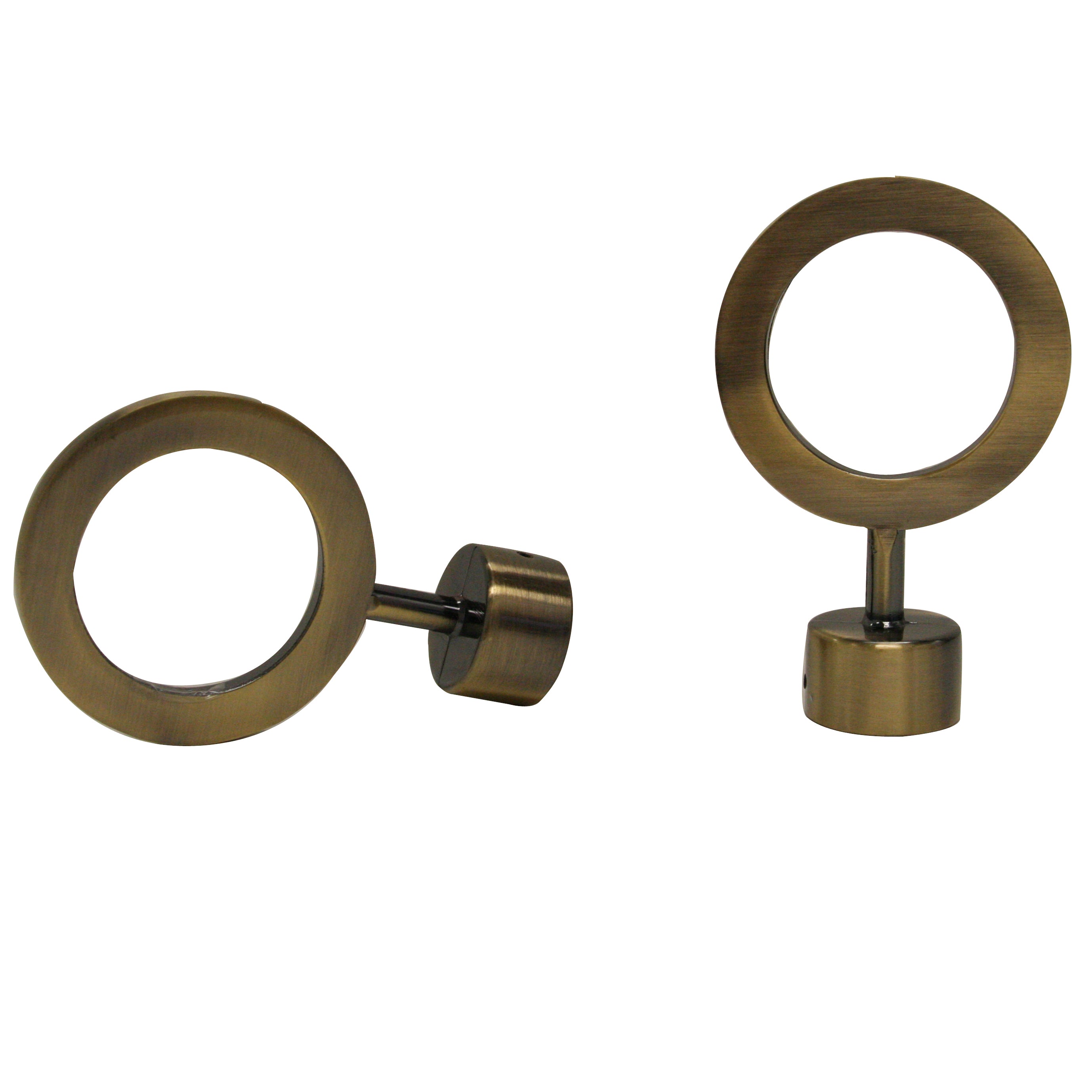 ANTIQUE BRASS CIRCLE FINIAL - for a 1'' (28mm) diameter rod – Fabricville
