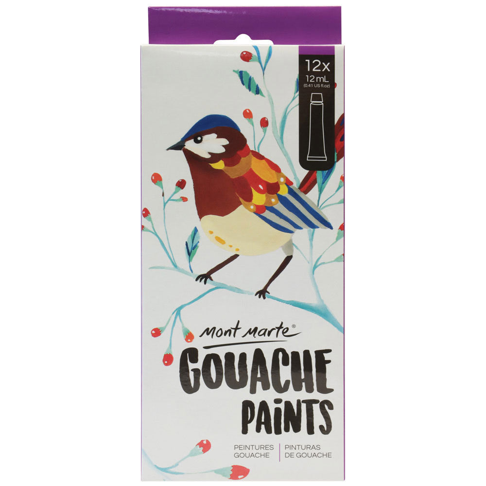 MONT MARTE Gouache Paint Set - 12ml each - 12pcs – Fabricville