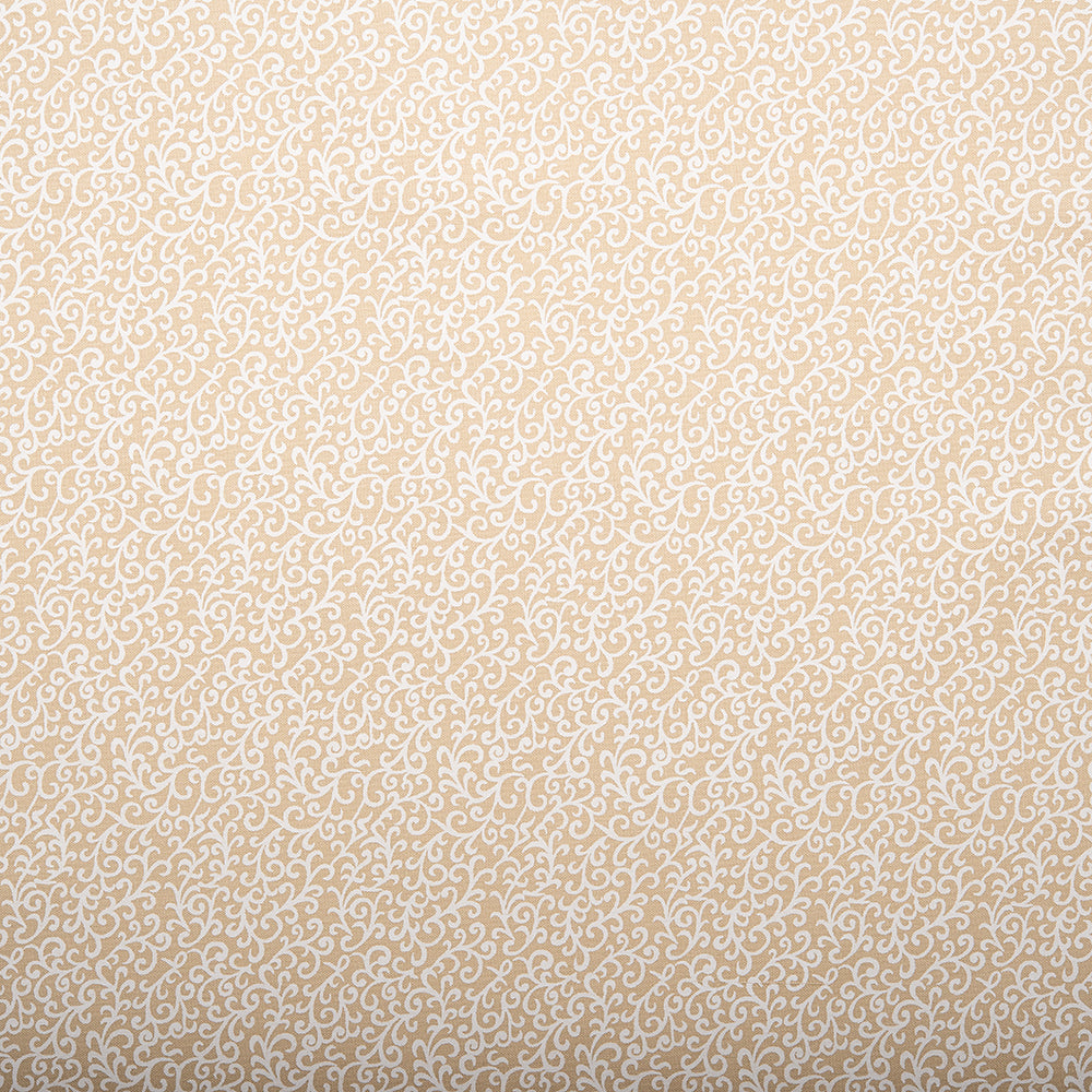 STACEY Printed Cotton - Scroll - Beige – Fabricville