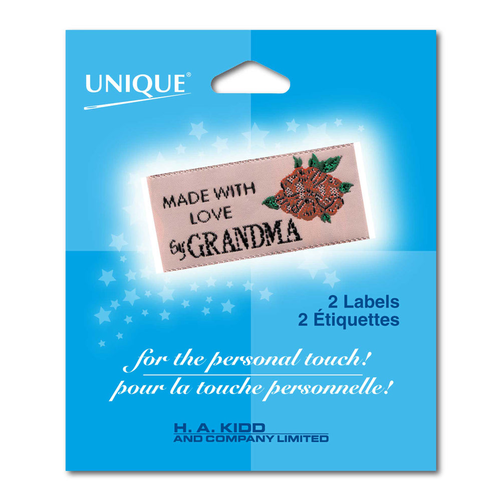 UNIQUE - Label, Grandma, Rose -2 pcs – Fabricville