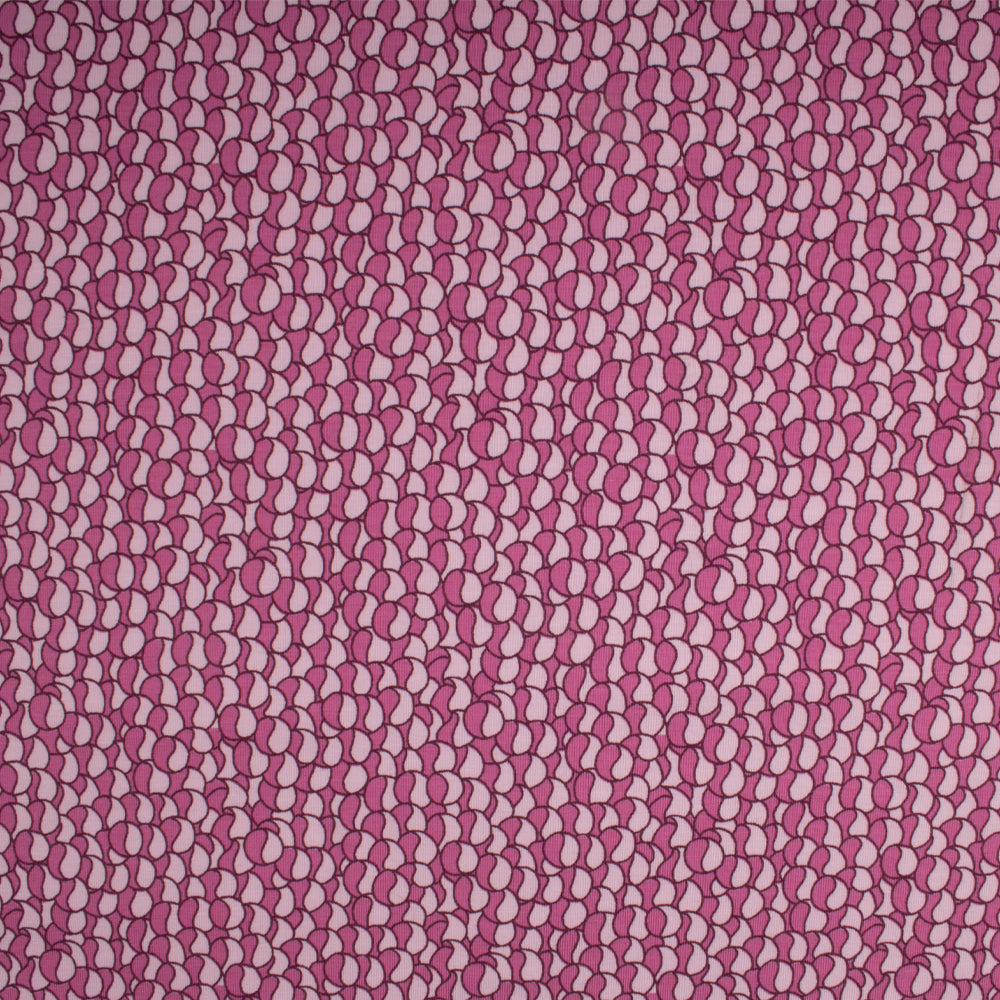 Cotton Lycra Knit Print - IMA-GINE F21 - Ying yang - Rapsberry ...